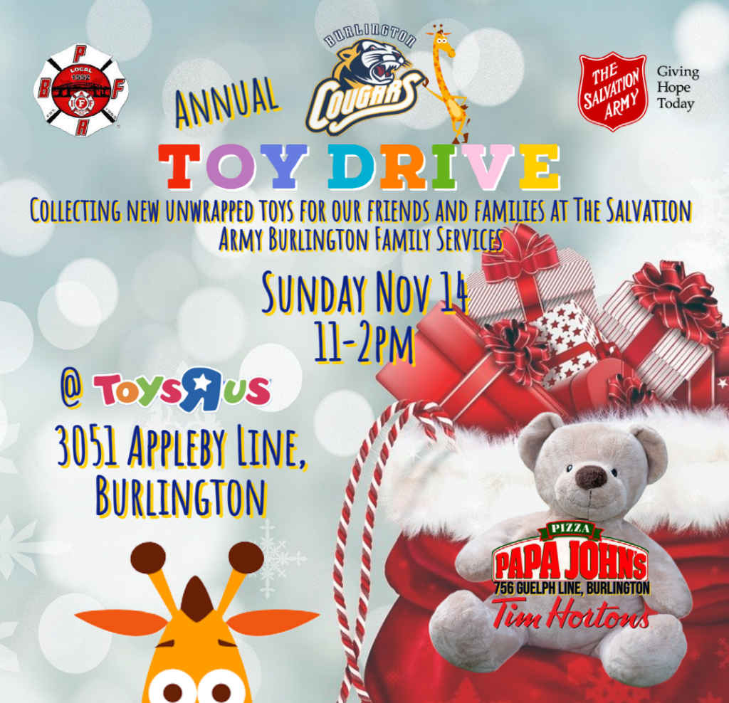 TOY DRIVE 2021! | Burlington Cougars